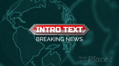 Placeit - Intro Video Generator a Cardboard Texture for a Breaking News ...