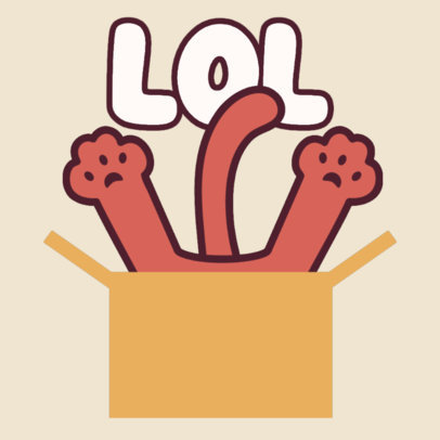 Placeit - Twitch Emote Template Featuring a Grumpy Cat Illustration