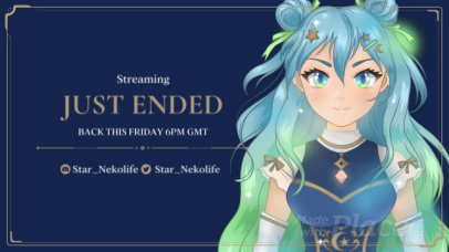 Placeit - Twitch Screen Video Creator Featuring an Anime Character for ...