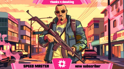 Placeit - GTA-Inspired Webcam Overlay Template for Twitch Streamers