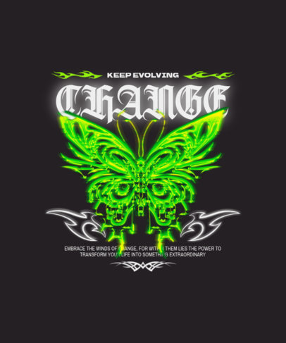 Placeit - T-Shirt Design Maker Featuring Futuristic Graphics with a Y2K ...