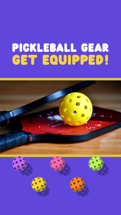Placeit - Instagram Story Template to Promote Pickleball Lessons
