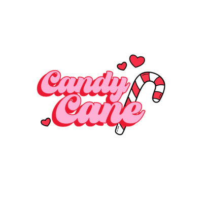 Placeit - Candy Shop Logo Template Featuring a Caramel Cane Graphic