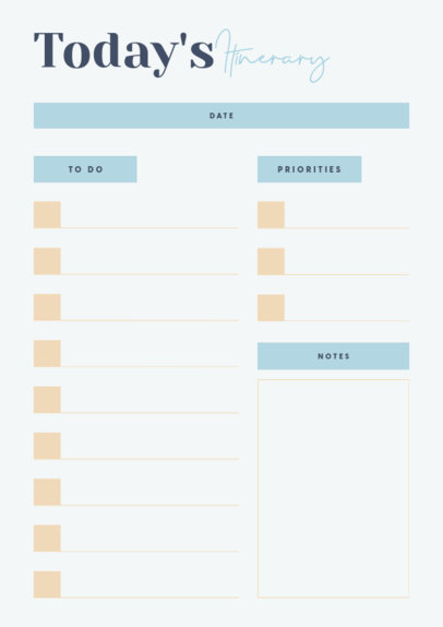 Placeit - Planner Design Maker Featuring a Minimalist Layout for Goals