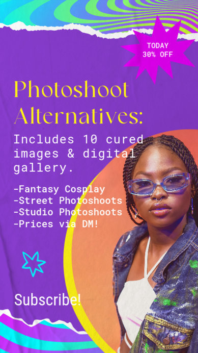 Placeit - Instagram Story Maker Featuring Promotional Photography Packages