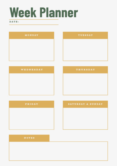 Placeit - Daily Planner Generator with a Colorful Design