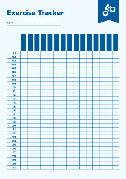 Placeit - Planner Design Creator for a Monthly Biking Challenge