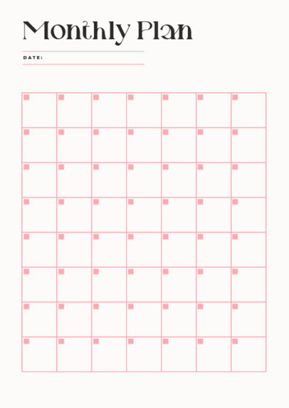 Placeit - Planner Generator for a Daily Itinerary Featuring a Thoughts Box