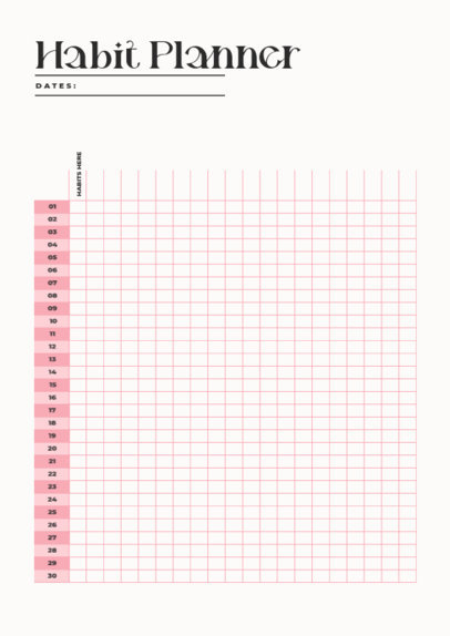 Placeit - Planner Design Creator Featuring a Task Tracker