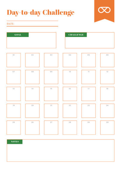 Placeit - Planner Design Generator for a Weekly Fitness Routine