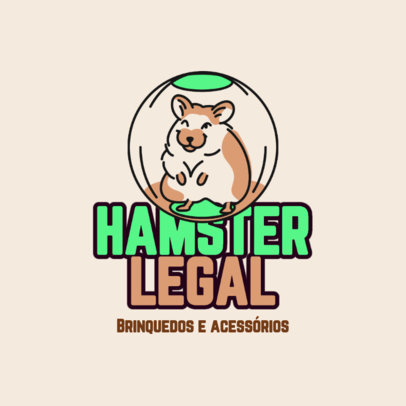 Placeit - Brand Logo Generator for a Hamsters' Toy Store