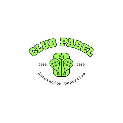 Placeit - International Padel Club Logo Maker Featuring a Racket Icon