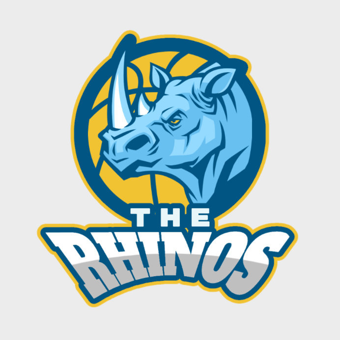 Placeit - Basketball Logo Maker with a Rhino Graphic