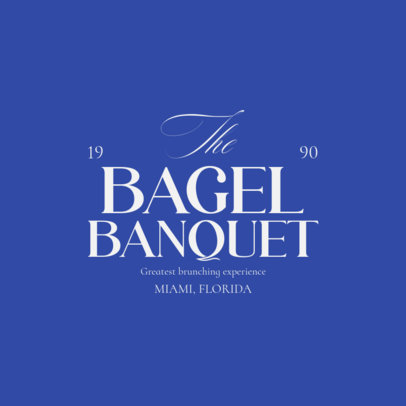 Placeit - Brunch Place Logo Maker with an Elegant Typeface