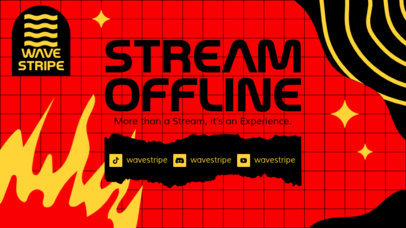 Placeit - Twitch Overlay Generator for DJ Streamers With a Flame Icon
