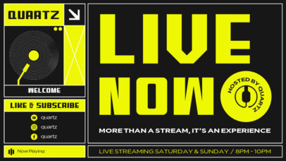 Placeit - Event-Themed Twitch Screen Template for Music Streamers