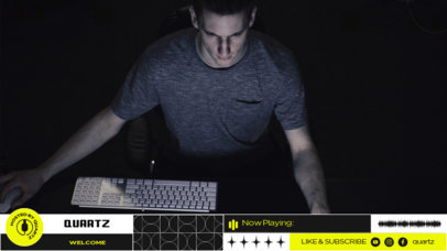 Placeit - Retro Twitch Overlay Design Maker for Music Streamers