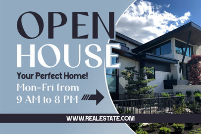 Placeit - Yard Sign Template for an Open House Tour Ad