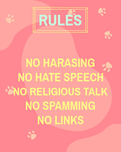 Placeit - Twitch Info Panel Creator Featuring Community Rules for a ...