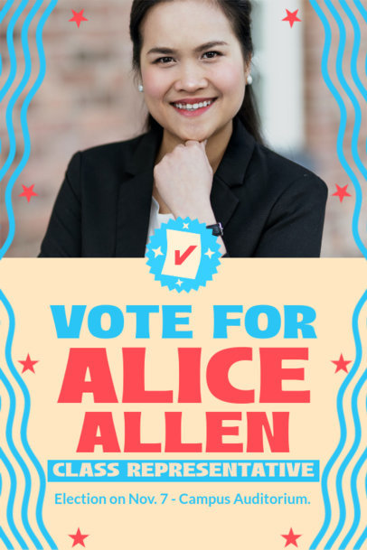 Placeit - Class Representative Election Poster Design Generator