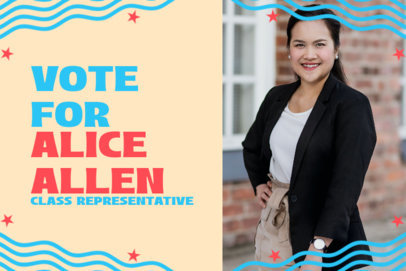 Placeit - Yard Sign Generator with a Hashtag for a Class Representative ...