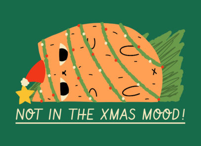 Placeit - Greeting Card Design Template Featuring a Grumpy Cat Graphic ...