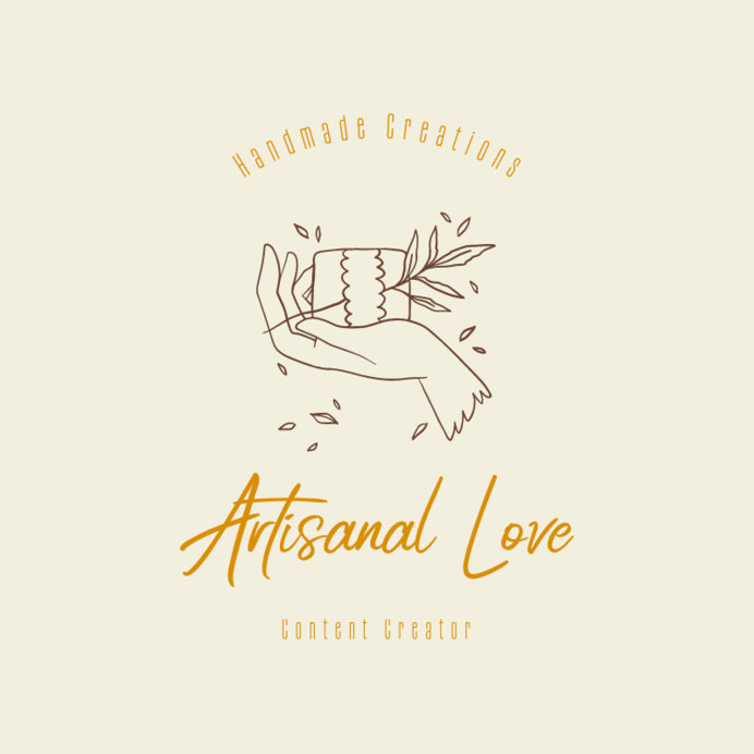 Placeit - Handmade Goods Store Logo Generator with an Illustrated Graphic