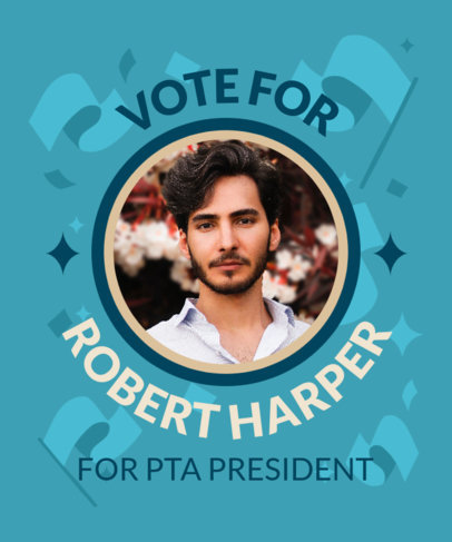 Placeit - Poster Design Generator for a PTA President Electoral Campaign