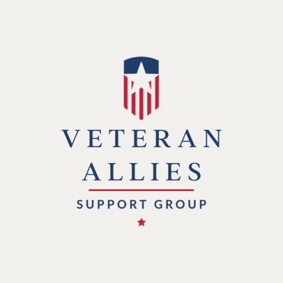 Placeit - Logo Creator with Patriotic Emblems for Veterans Support Groups