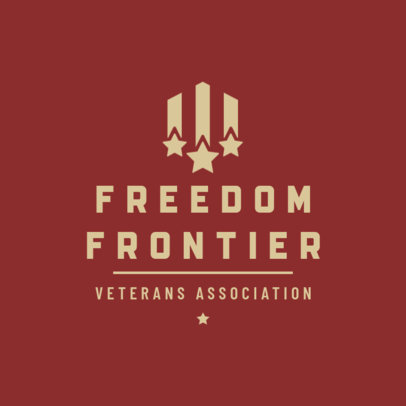Placeit - Veterans-Themed Logo Maker for a Support Group