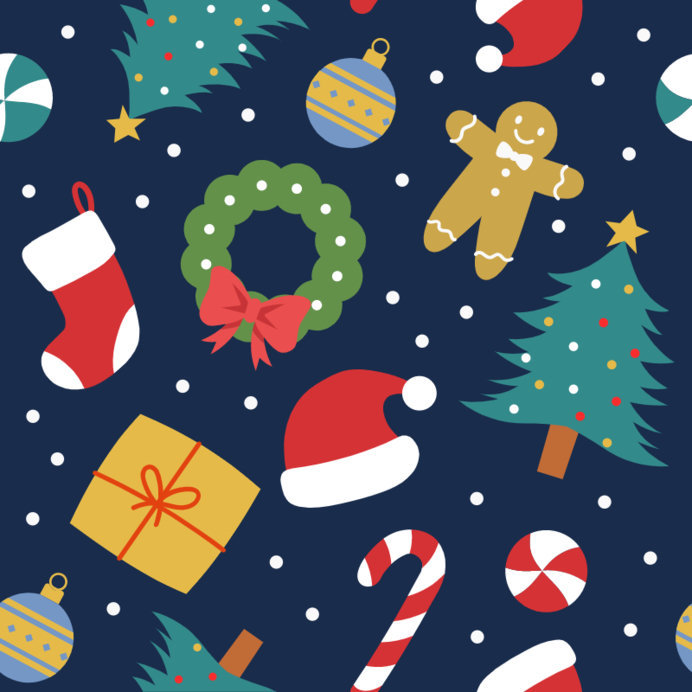 Placeit - Festive Print Pattern Design Creator Featuring Christmas ...