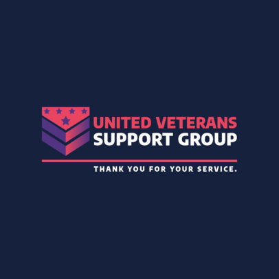 Placeit - Emblem Logo Generator for a United Veterans Circle