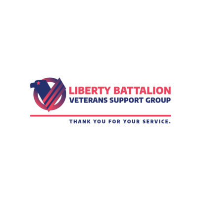 Placeit - Logo Maker for a Veterans Support Group Featuring an Eagle ...