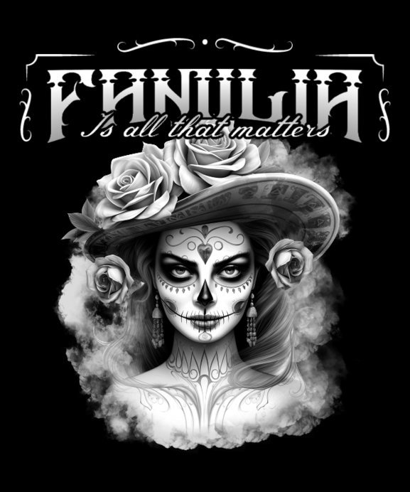 Placeit - T-Shirt Design Maker Featuring an AI-Generated Catrina ...