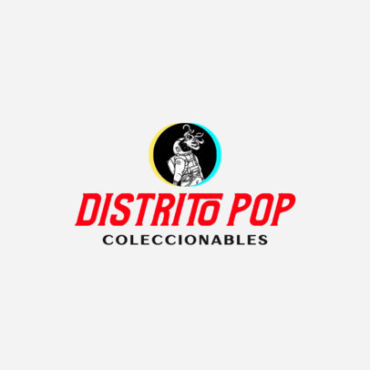 Placeit - Collectibles Shop Logo Generator Featuring an Astronaut Graphic