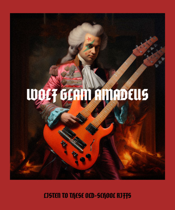 Placeit - Amadeus-Themed T-Shirt Design Maker Featuring a Classical ...