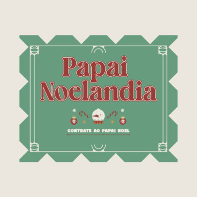 Placeit - Logo Maker for an Event's Santa Claus Hiring Agency