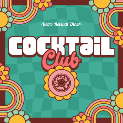 Placeit - Coaster Design Generator Featuring a Retro Aesthetic with ...