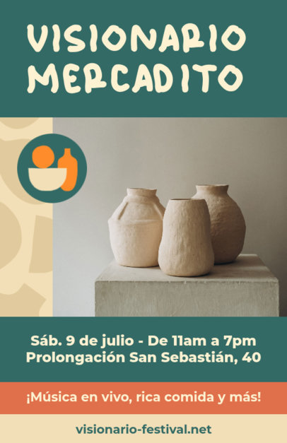 Placeit - Flyer Design Maker for an Art Fair Ceramic Event