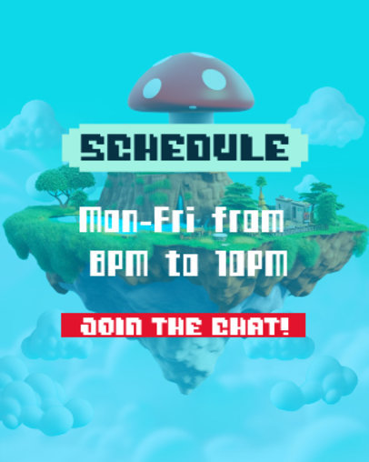 Placeit - Twitch Panel Maker With an 8-Bit Style Inspired by Super Mario