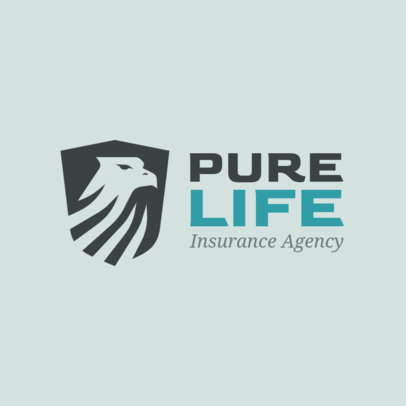 Placeit - Logo Template with Illustrated Shaking Hands for an Insurance ...