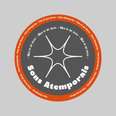 Placeit - Vinyl Shop Logo Maker Featuring a Minimalist Aesthetic