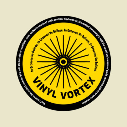 Placeit - Online Logo Creator for a Music Vinyl Store