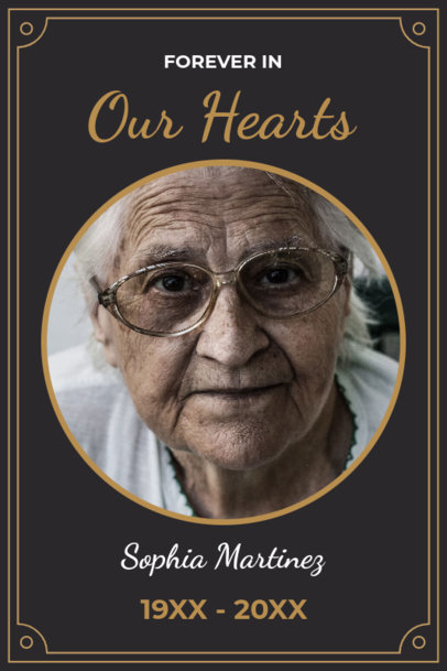 Placeit - Poster Design Creator for a Memorial Sympathy Gift