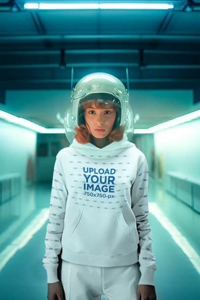 Placeit - Stranger Things-Inspired Hoodie Mockup of an AI-Generated ...