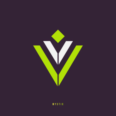 Placeit - Logo Template for a Streaming Squad Featuring an Abstract Graphic