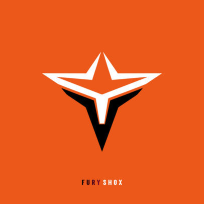 Placeit - Gaming Logo Creator Featuring an Abstract Bat Symbol