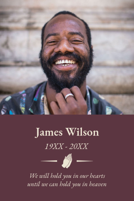 Placeit - Poster Design Creator to Commemorate a Person's Life