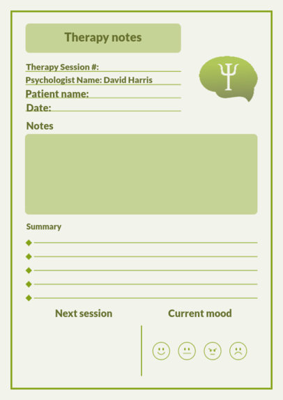 Placeit - Planner Design Generator With a Psychology Symbol for Therapy ...