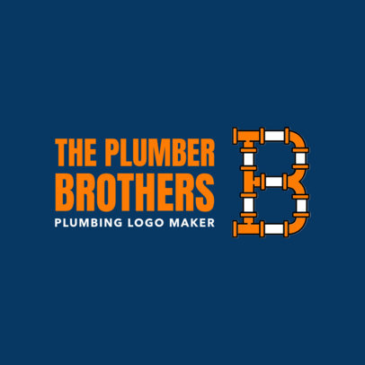 Placeit - Plumbers Logo Maker with Pipe Fonts